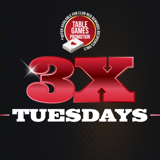 3X Points Table Games